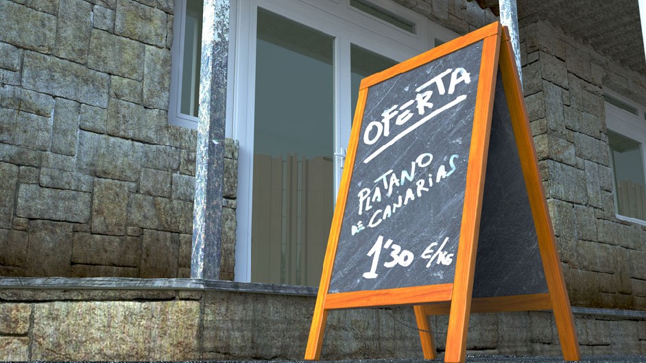 Rótulos y carteles para bares y restaurantes - Cartel interior de una cara